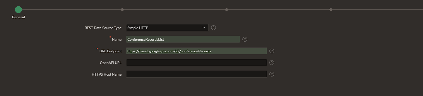 GoogleMeet API test using APEX RESTfull datasource - Oracle Forums GoogleMeet API test using APEX RESTfull datasource - Oracle Forums