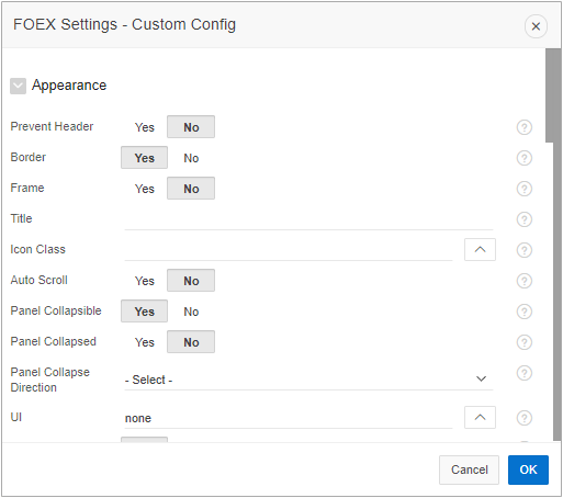 Display All Page Items in FOEX Region - Oracle Forums