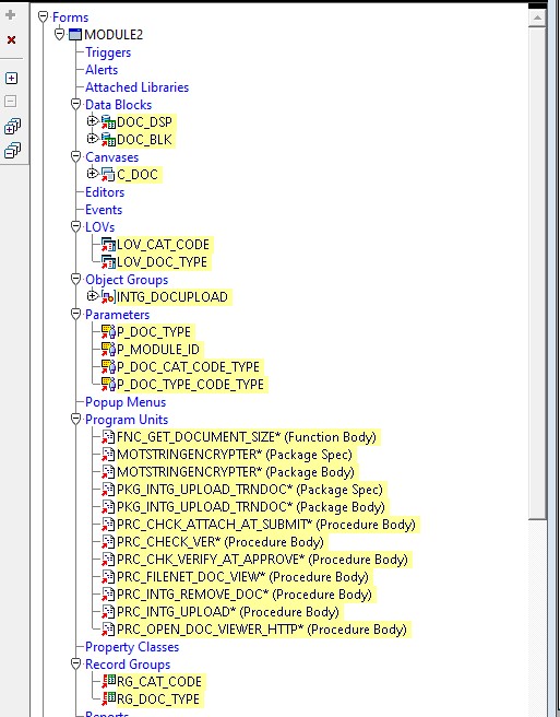 Object group equivalent in oracle apex - Oracle Forums