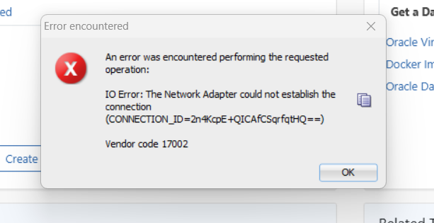 Oracel Sql Developer Connectivity Issue Oracle Forums