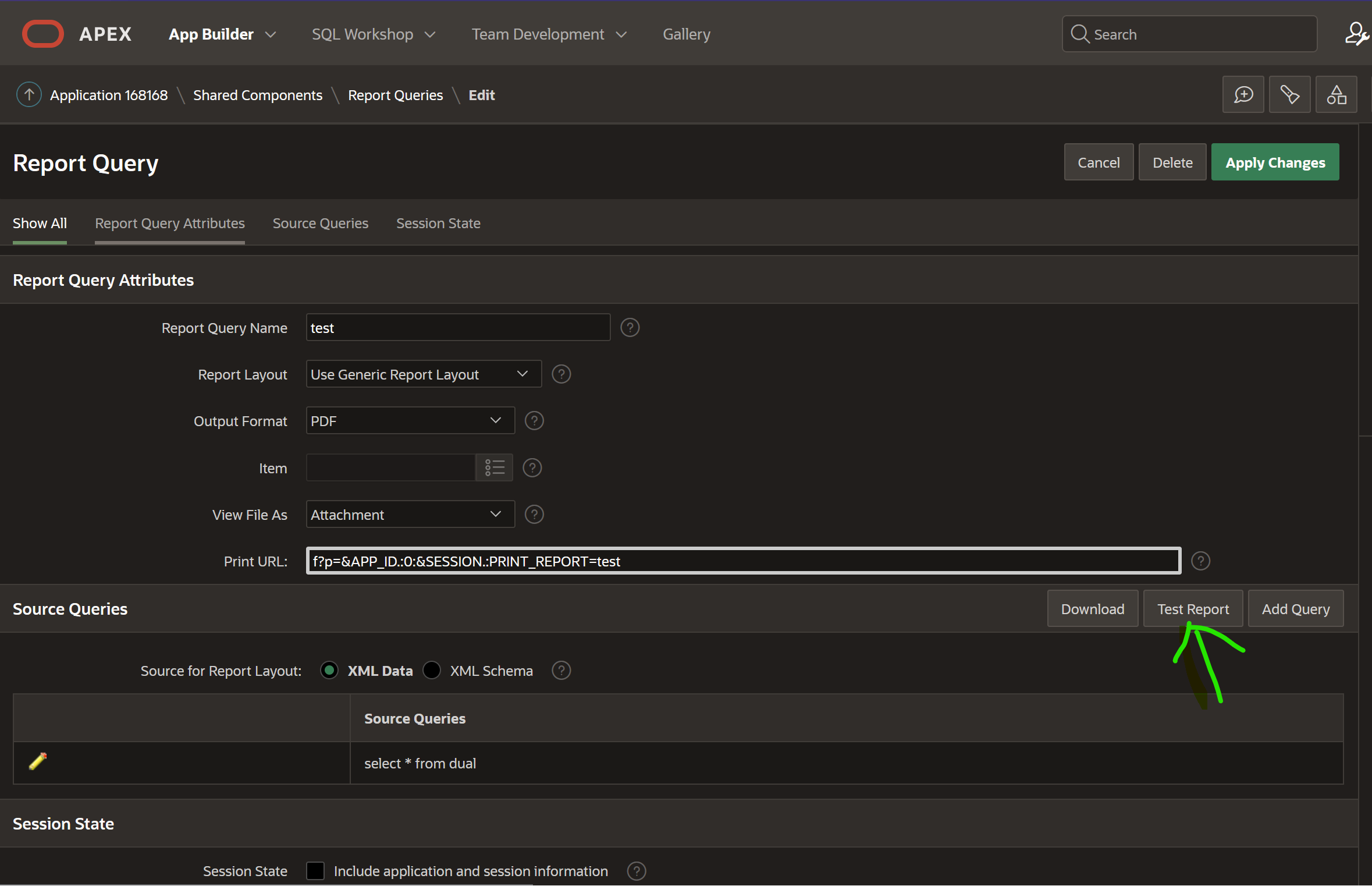 Report query cannot be displayed - Oracle Forums