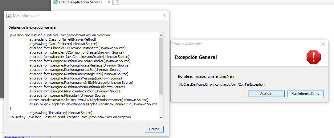 Runtime crash due to jacob - Oracle Forums