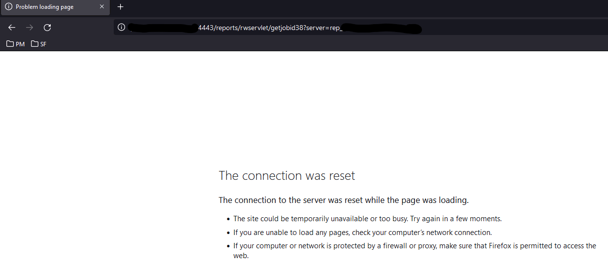 Reports Server Queue Status Job Status Job Name Link Not Oracle Forums