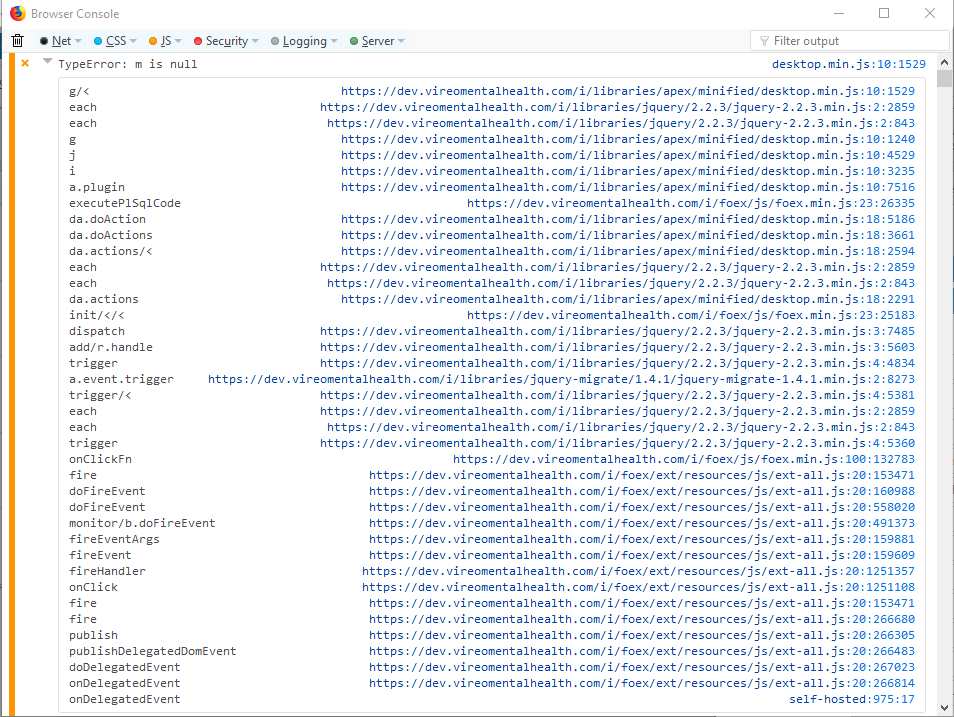 FOEX 4 "add" button produces javascript error - Oracle Forums